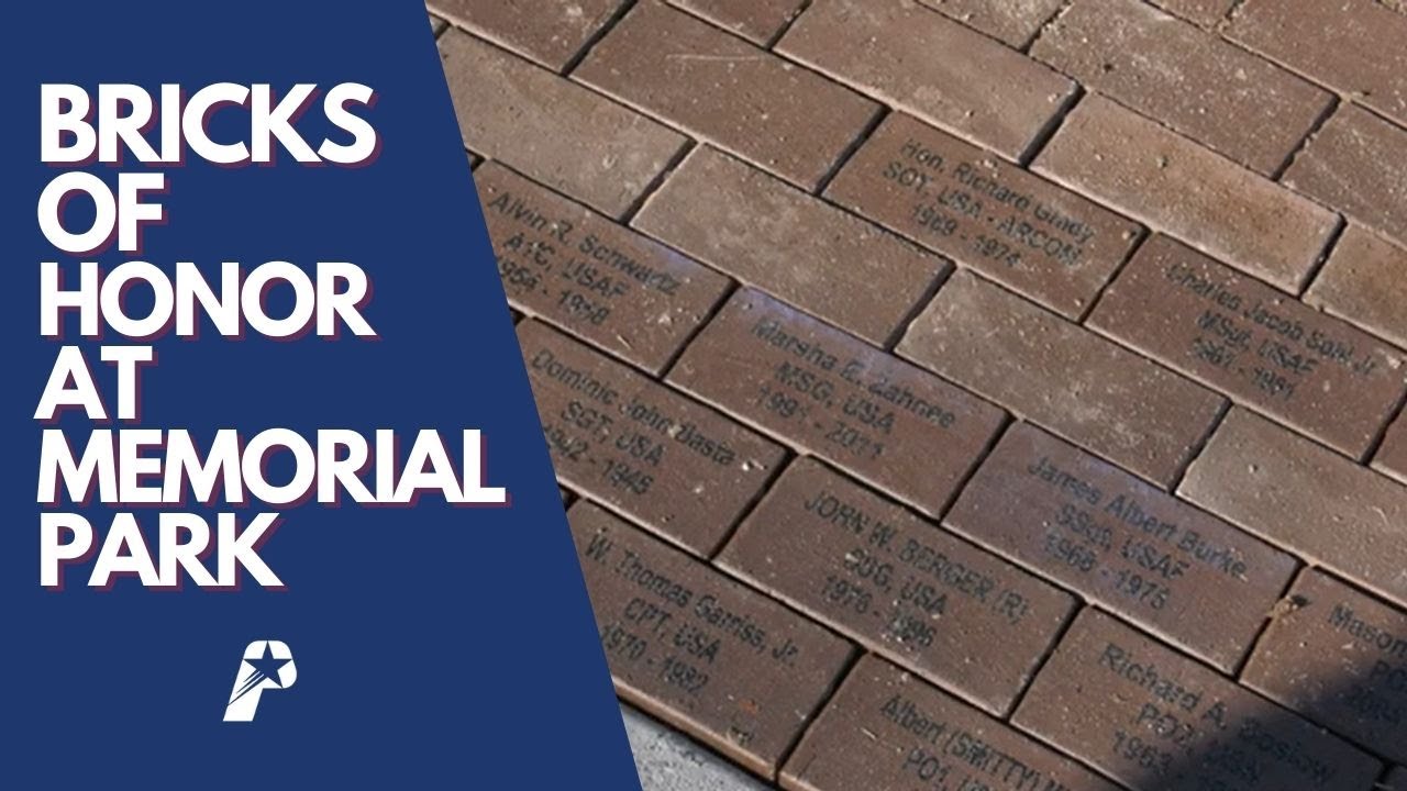 Bricks of Honor at Memorial Park in Plano, Texas - YouTube