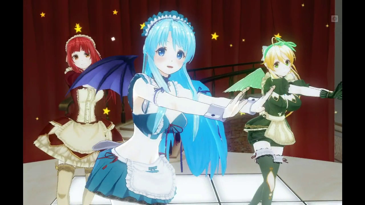 SAO ALO Dance Happy Happy (CM3D2 Leafa, Asuna, Rain, Silica) - YouTube