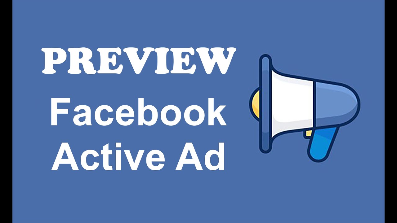 How to Preview Your Active Facebook Ad - YouTube
