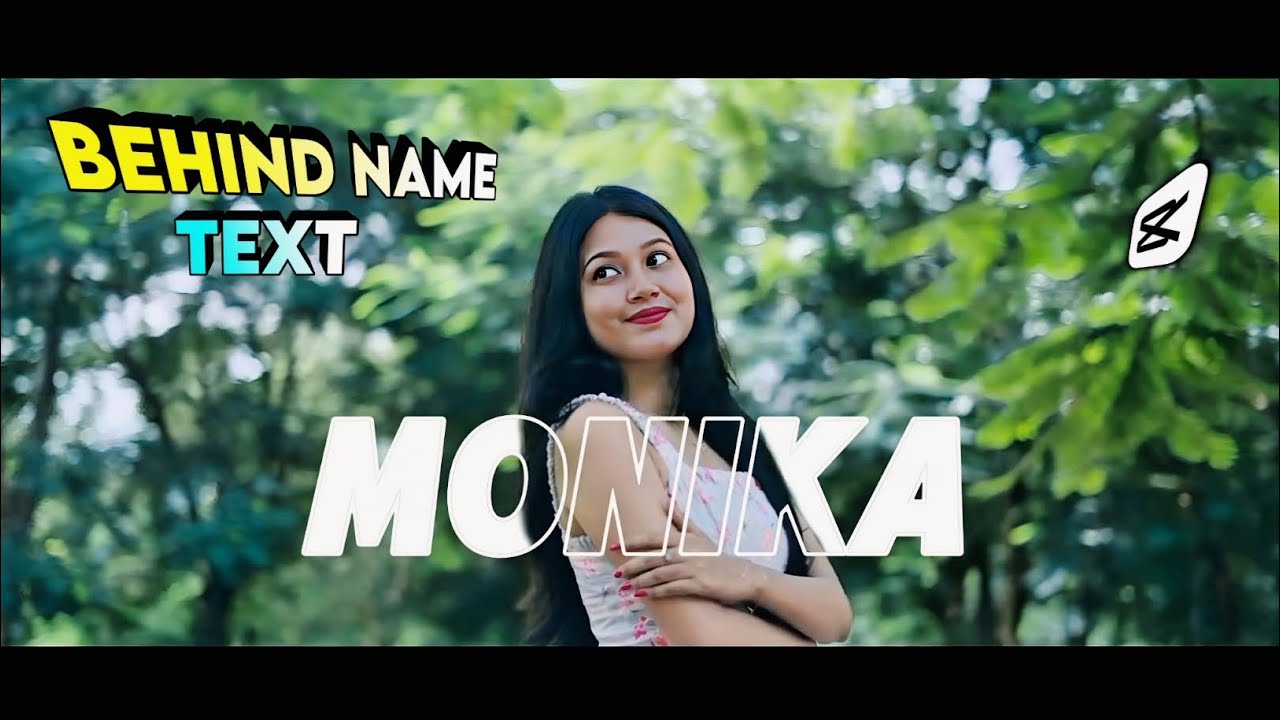 🔥 Behind Text Name Animation Tutorial | CapCut Pro Trending Effect ...
