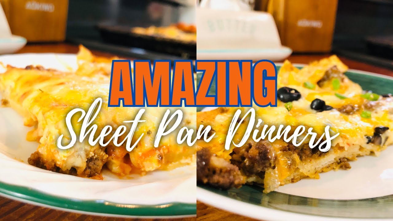 2 FAST & TASTY Sheet Pan Dinners! | The EASIEST Simple Ingredient ...