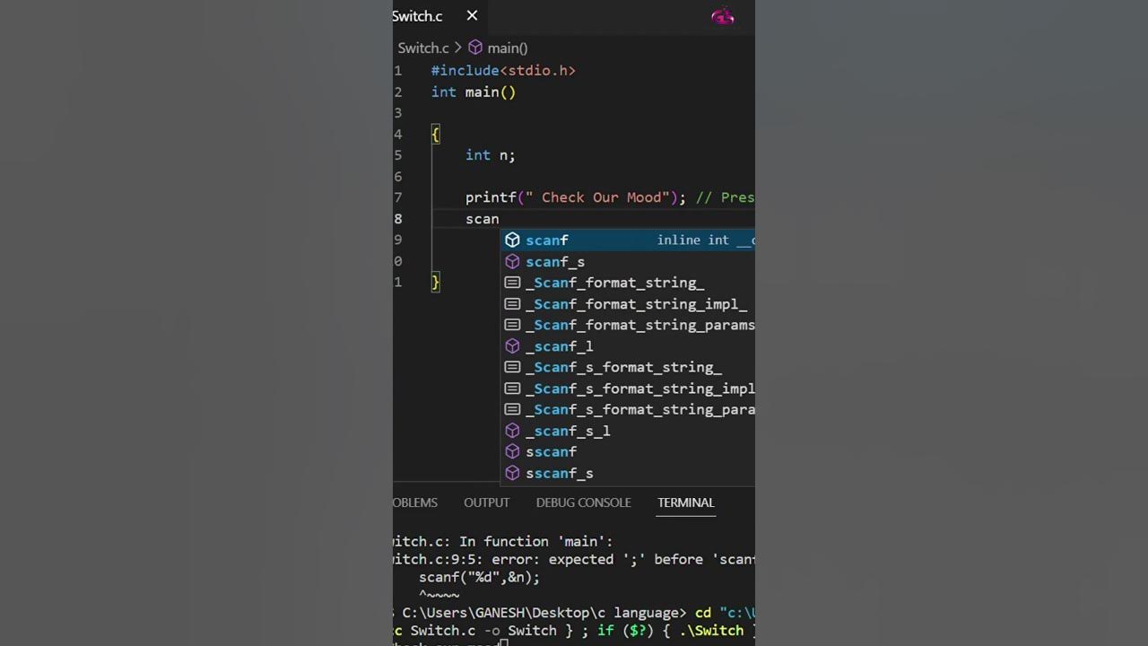 Write C Program Switch Case Program Example Of Switch Case Shorts Switchcase Youtube