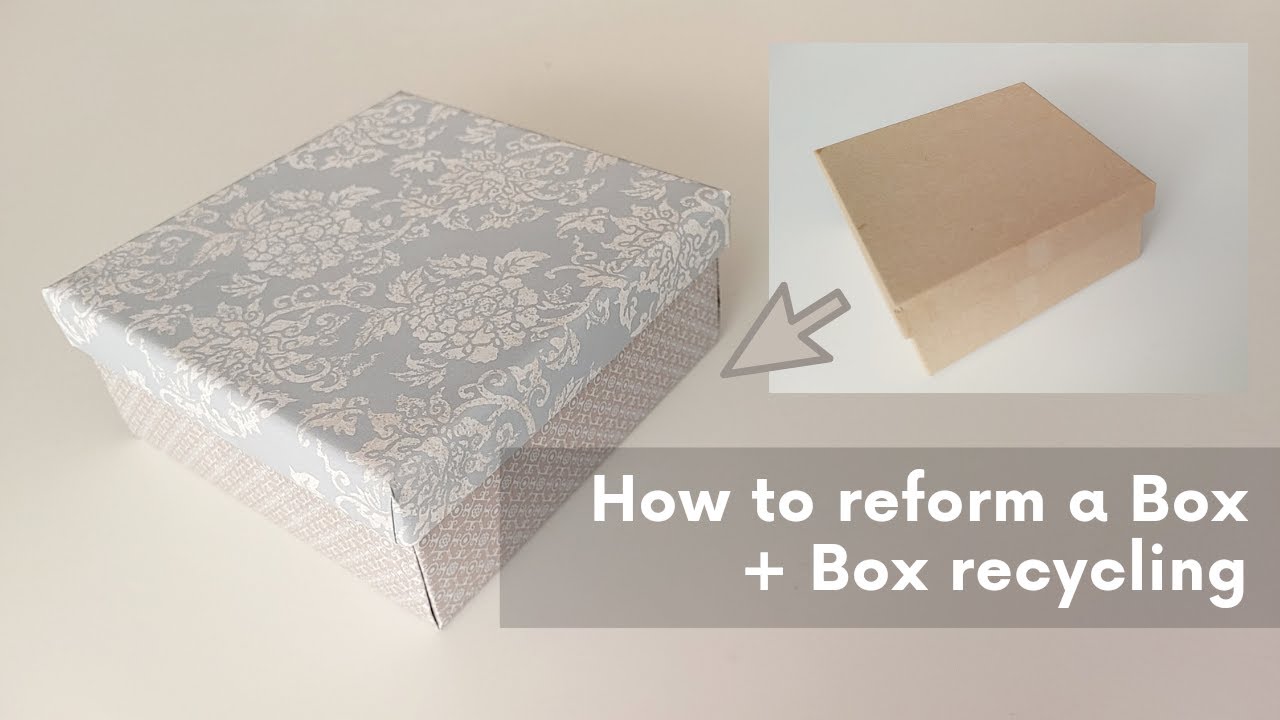 How to reform a Box + box recycling + 박스 리폼하기 - YouTube
