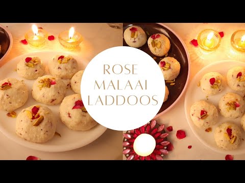 ROSE MALAI LADDOO | KALAKAND LADDU | DIWALI SPECIAL - YouTube