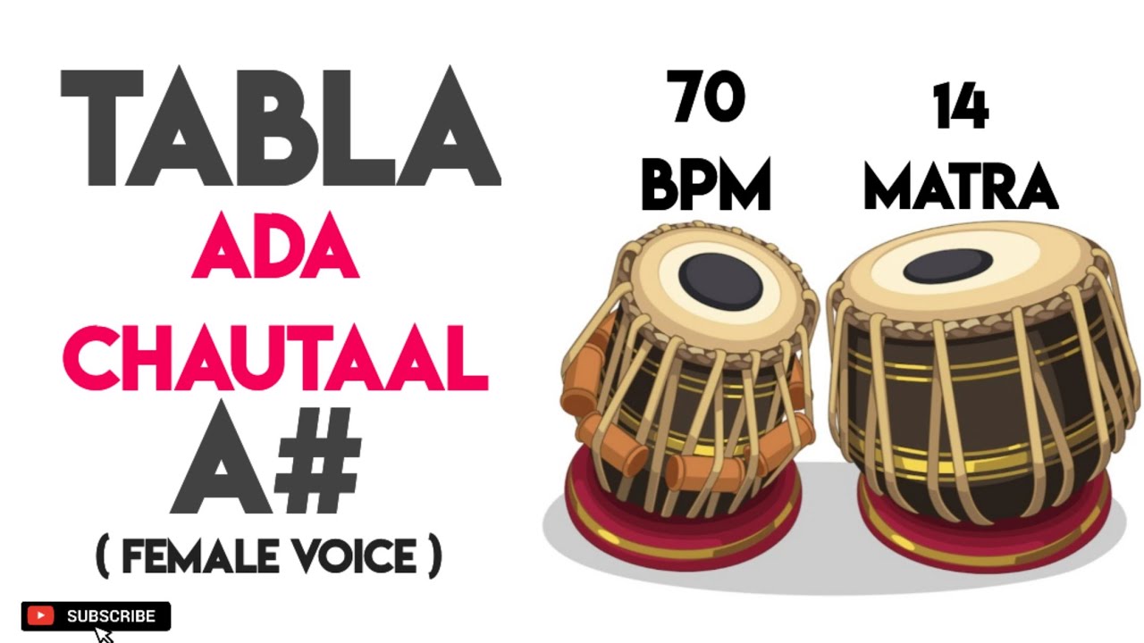 Ada ChauTaal Tabla Loop | A# Scale | 70 Bpm | #muzzico - YouTube