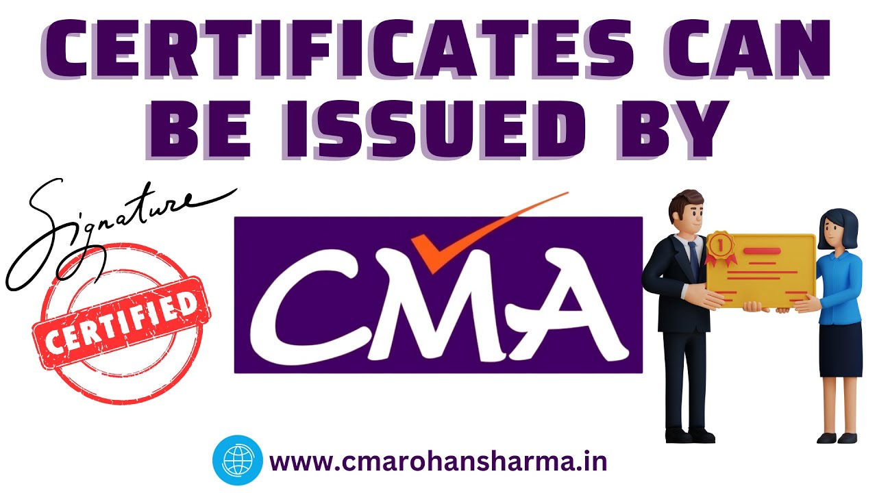 Scope of CMA in Practice | Certificates can be signed by a CMA | - YouTube