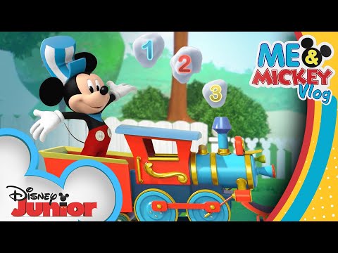 Mickey's Train 🚃| Choo Choo Adventure Ride w/ Dinos & More | Me & Mickey | Vlog 19 | @disneyjr​