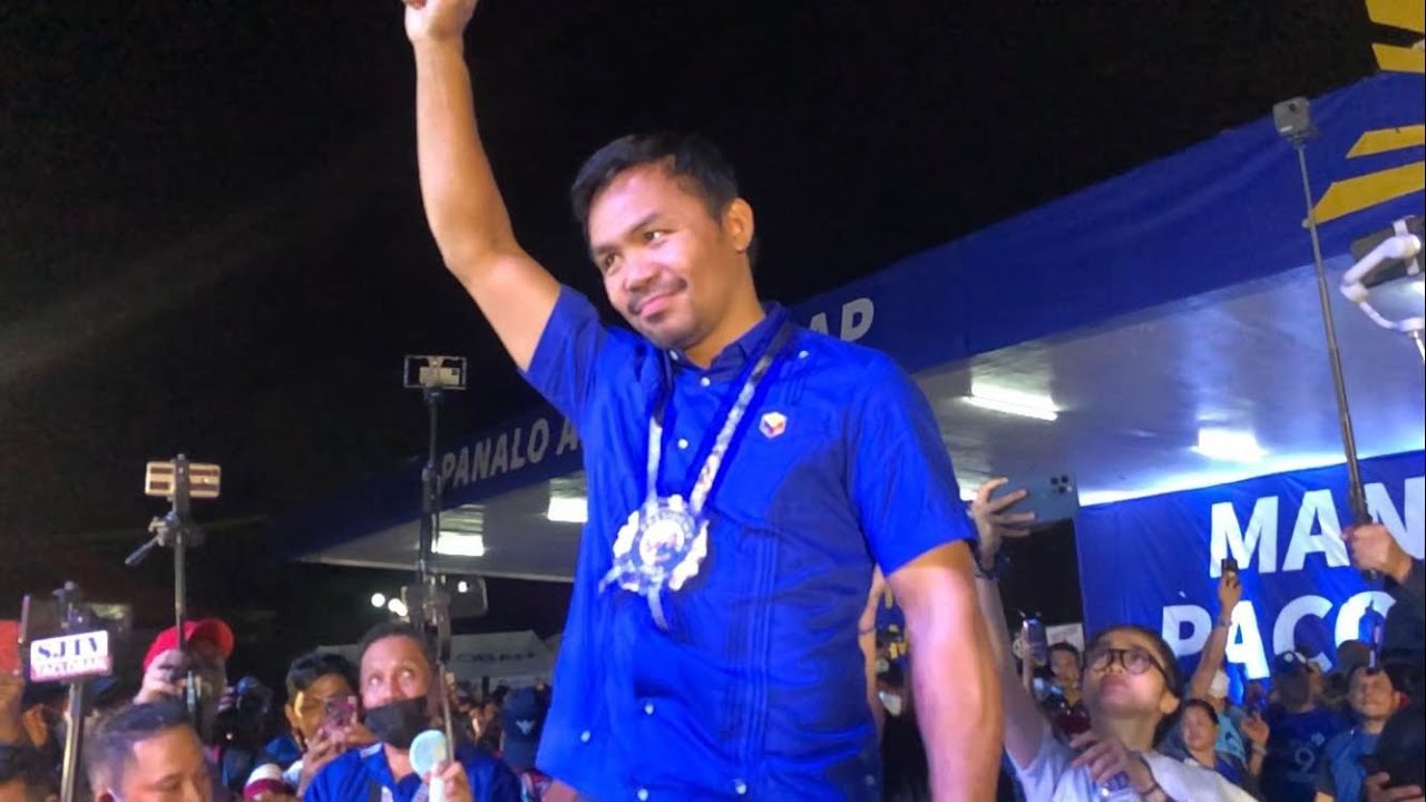 Presidential Candidate Manny Pacquiao Tacloaban City Grand Rally - YouTube