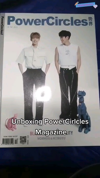 Unboxing Wonwoo and Mingyu's PowerCircles Magazine 🐱🐶 #seventeen #세븐틴 #wonwoo #mingyu #kpop ...
