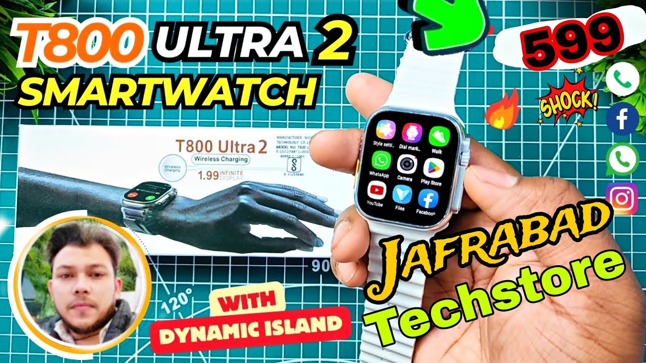 T800 Ultra 2 Smartwatch | Smart Watch T800 Ultra 2 Unboxing & Review🔥 ...