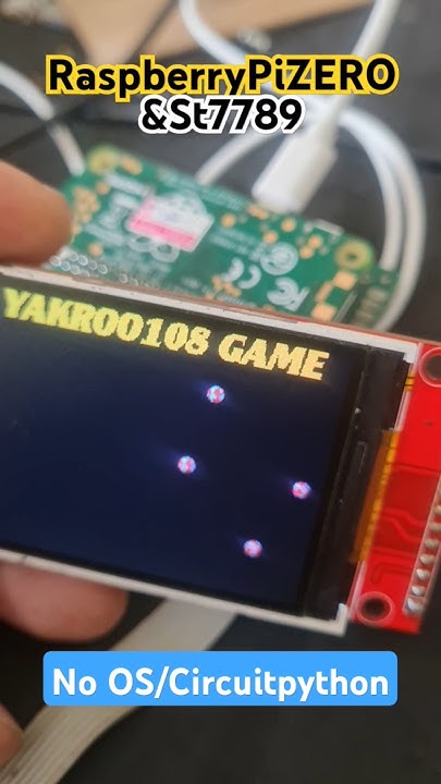 RaspberryPiZERO+ST7789 :No OS/Circuitpython #trending #circuitpython - YouTube