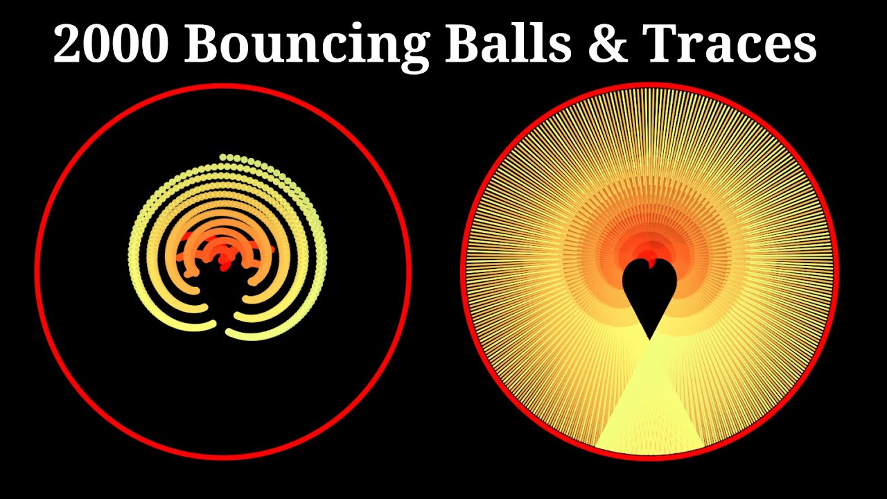 Satisfying Ball Billiard In a Circle & Mesmerizing Trace Patterns | Desmos Art - YouTube