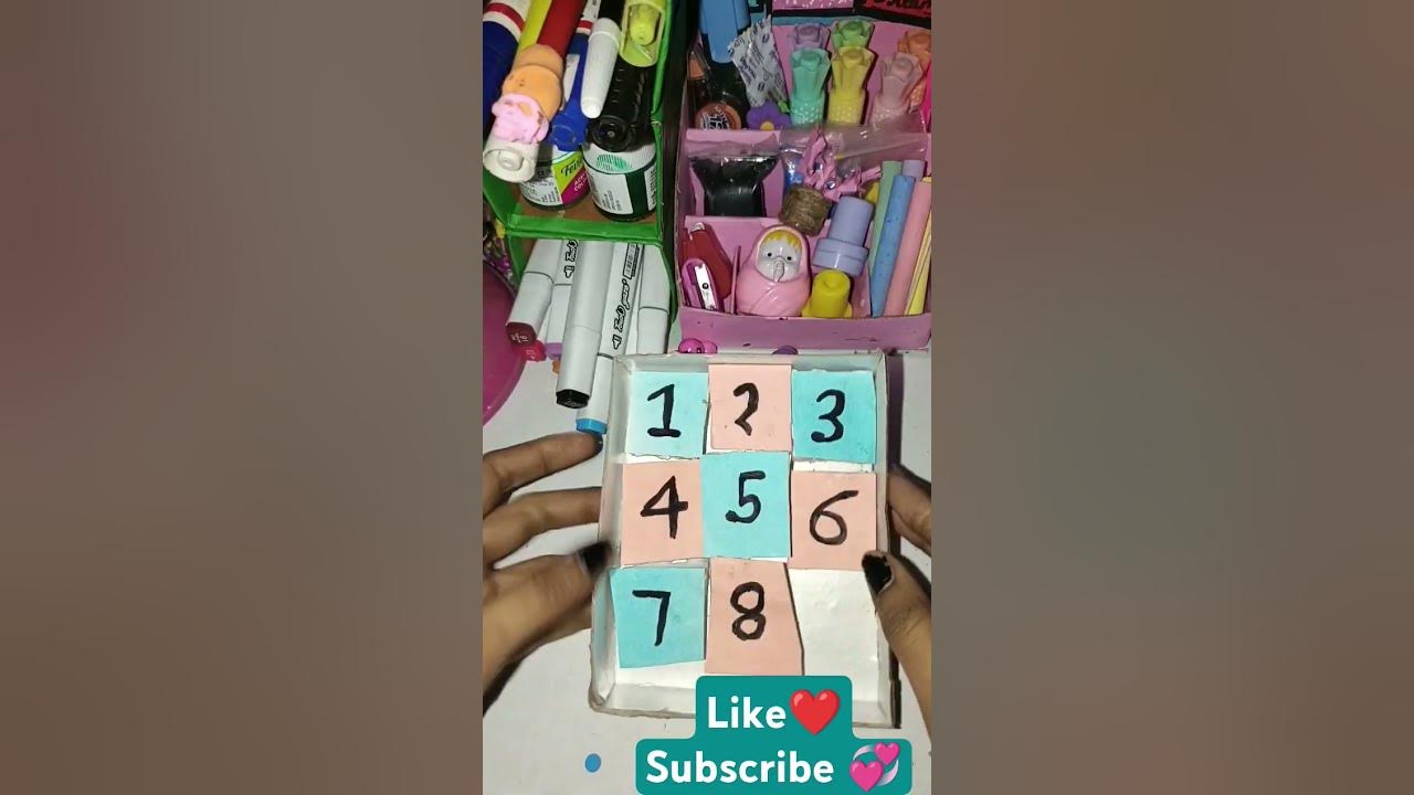 Let's make puzzle game🎮 😍😍 #diy - YouTube