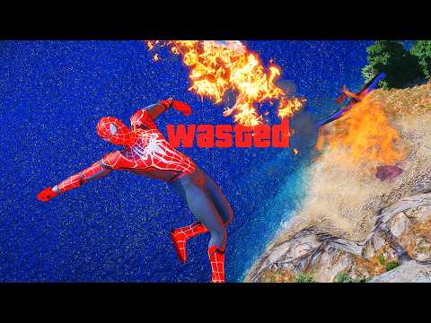 GTA 5 Funny Wasted SPIDERMAN Flooded Los Santos #234 (Funny Moments)
