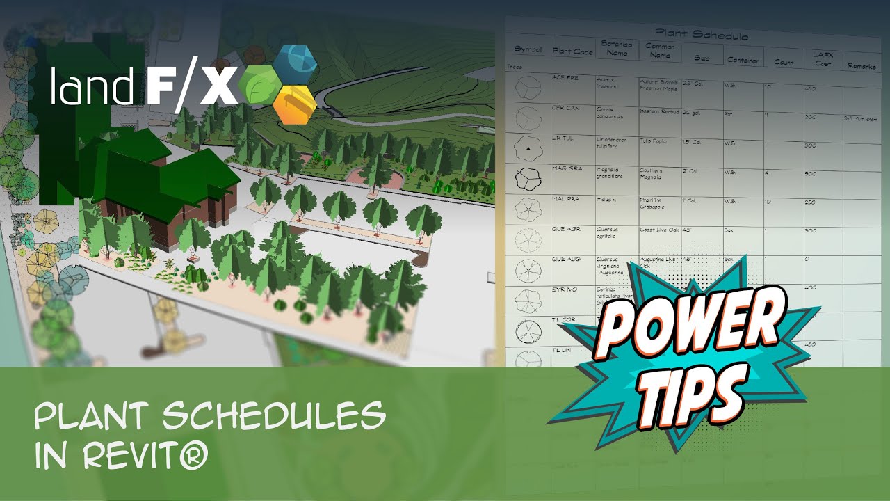 Power Tip: Plant Schedules in Revit - YouTube