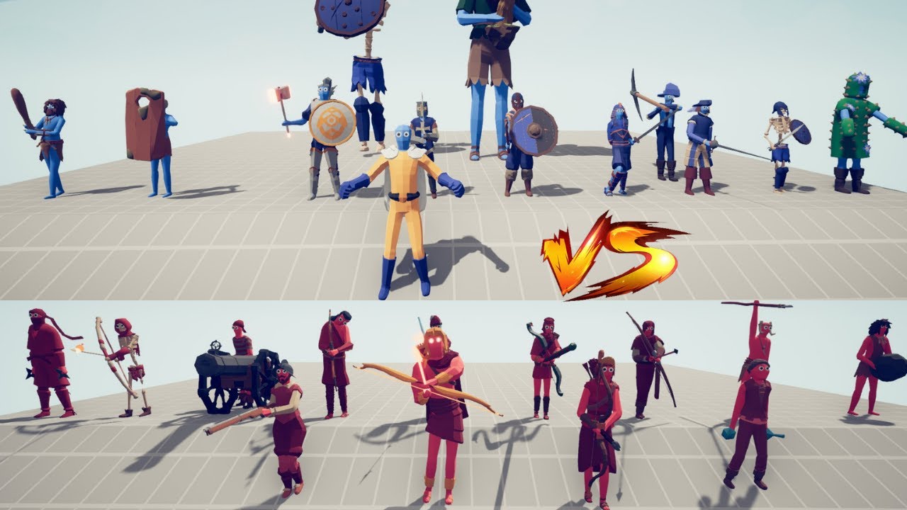 RANGED TEAM vs MELEE TEAM | TABS - Totally Accurate Battle Simulator ...