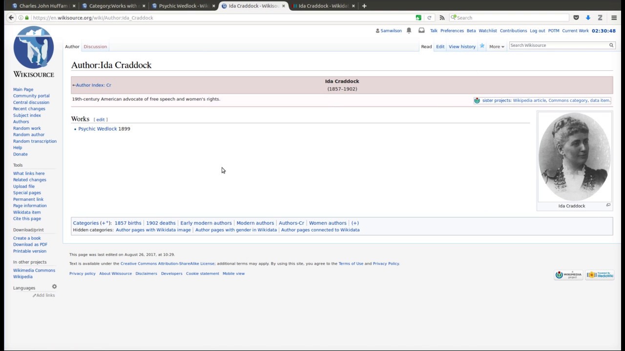 Creating Wikisource author pages - YouTube