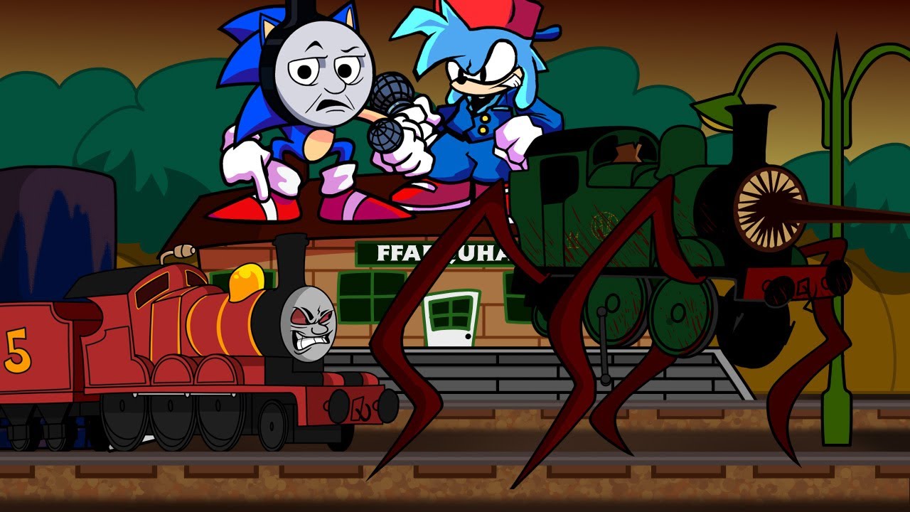 Friday Night Funkin' vs Thomas Train as Sonic - YouTube