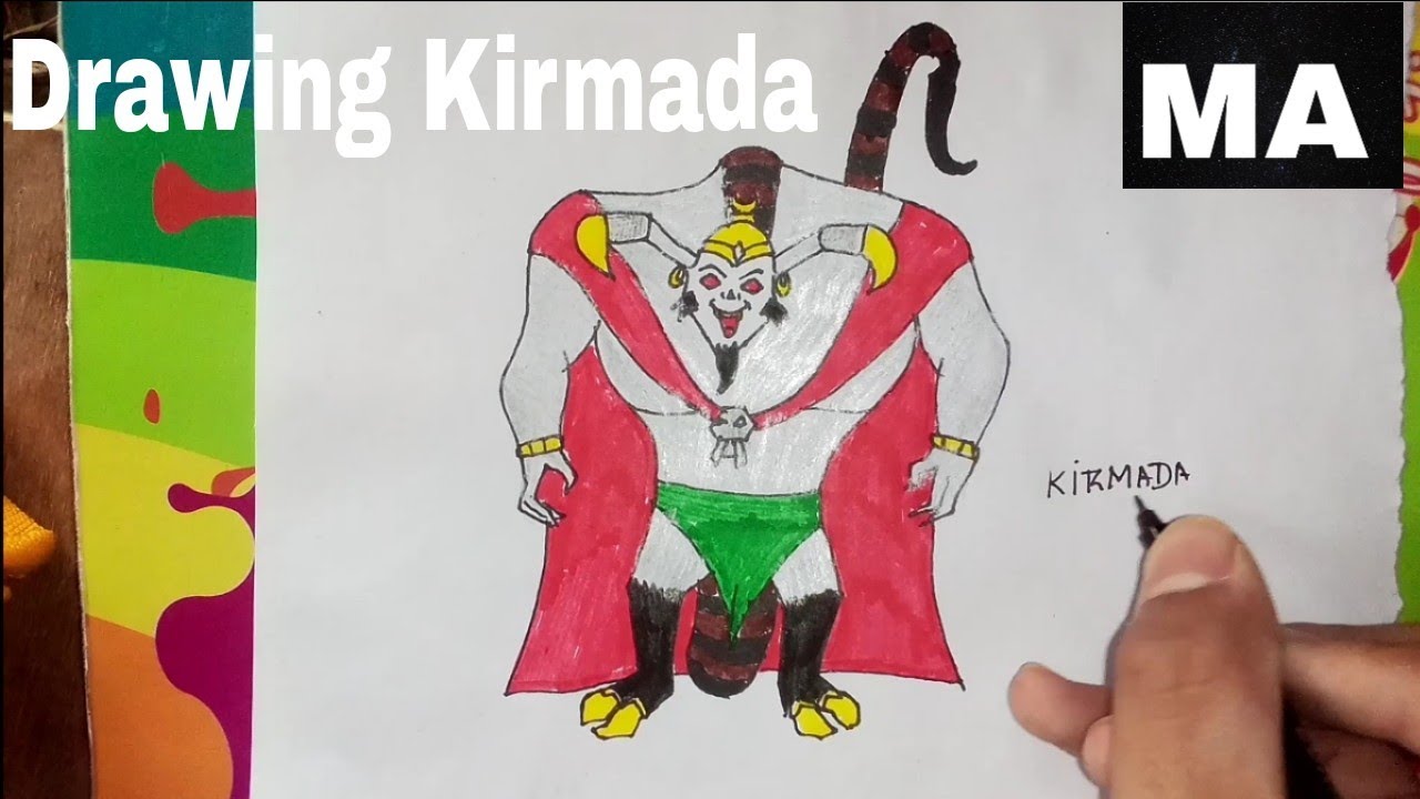 Drawing Kirmada II Chhotta Bheem & Krishna vs Kirmada II Primary ...
