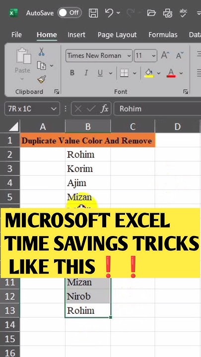 Microsoft Excel time saving tricks 💥2024#shorts #shortfeed #exceltips #viral - YouTube