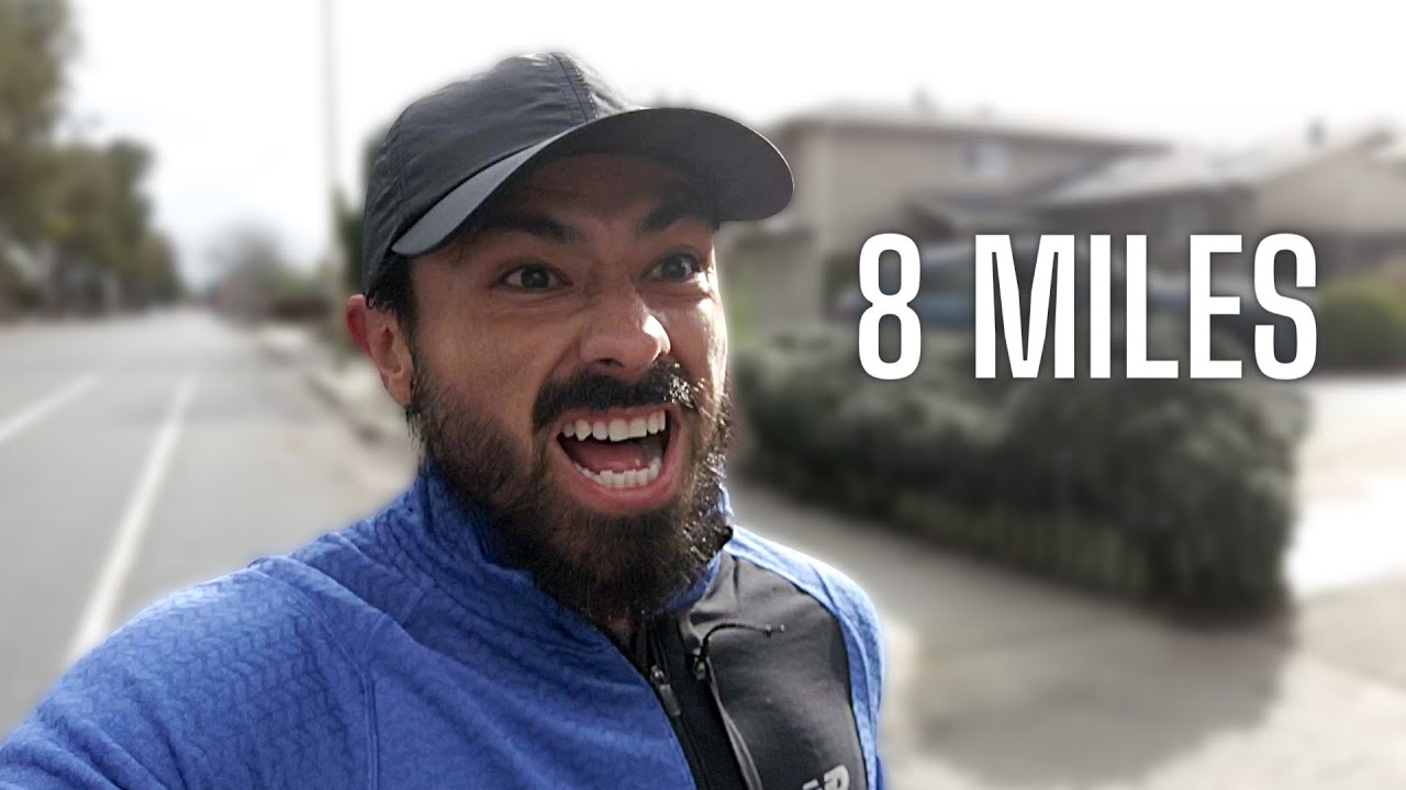 Running Vlog 5: Hard Fought 8 Mile Run - YouTube