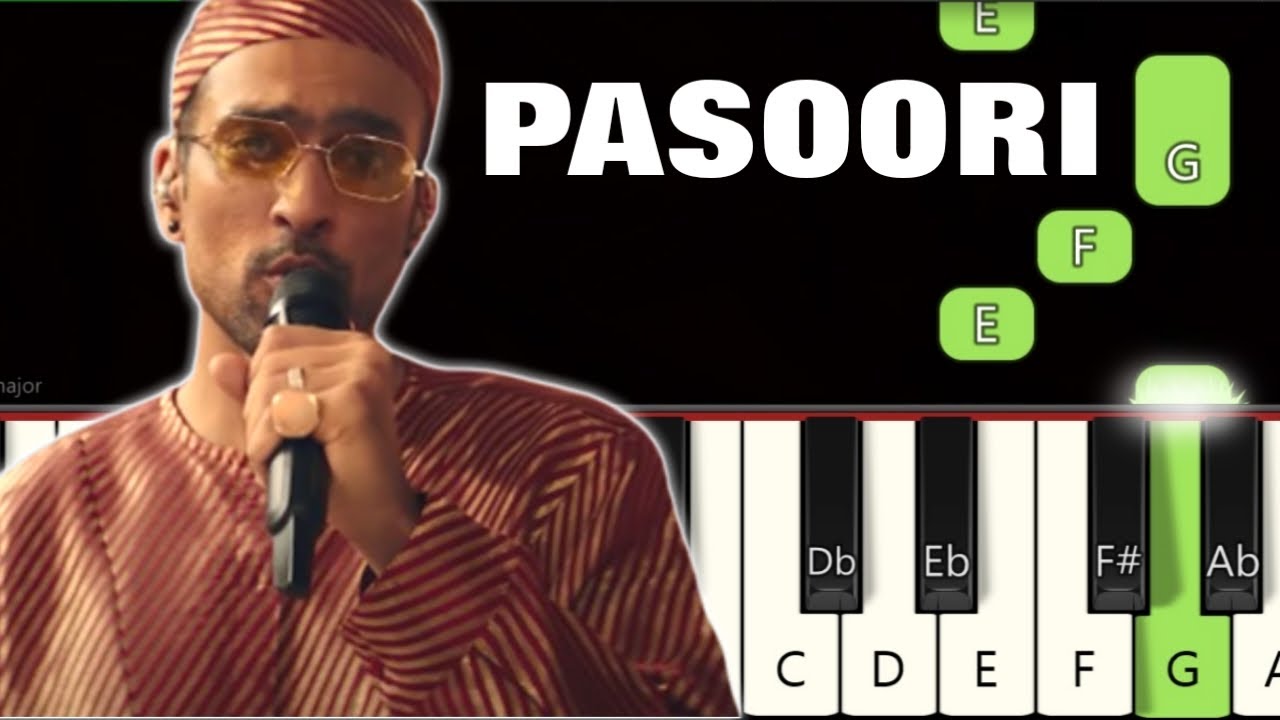 Pasoori Song 🔥 | Piano tutorial | Piano Notes | Piano Online # ...