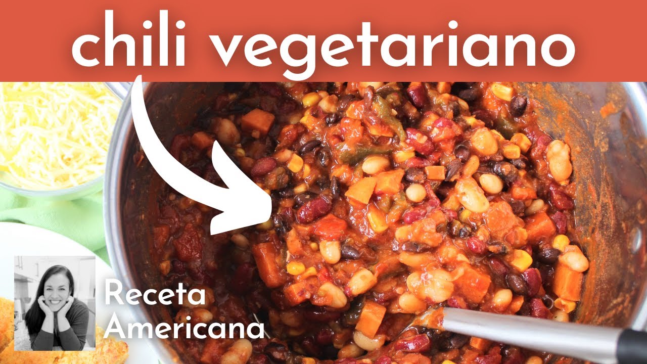 Cómo hacer Chili Vegetariano, Estilo Americano con Frijoles - YouTube
