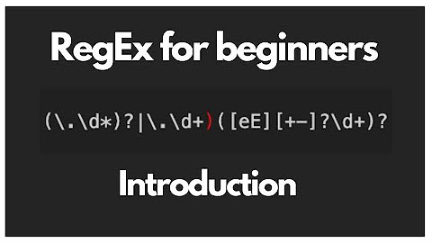RegEx for the absolute Beginner - YouTube