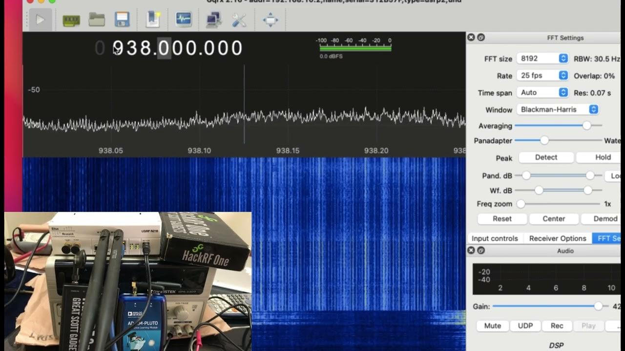 Spectrum & Signal Analysis using USRP N210 and GQRX | SDR | Software Defined Radio - YouTube
