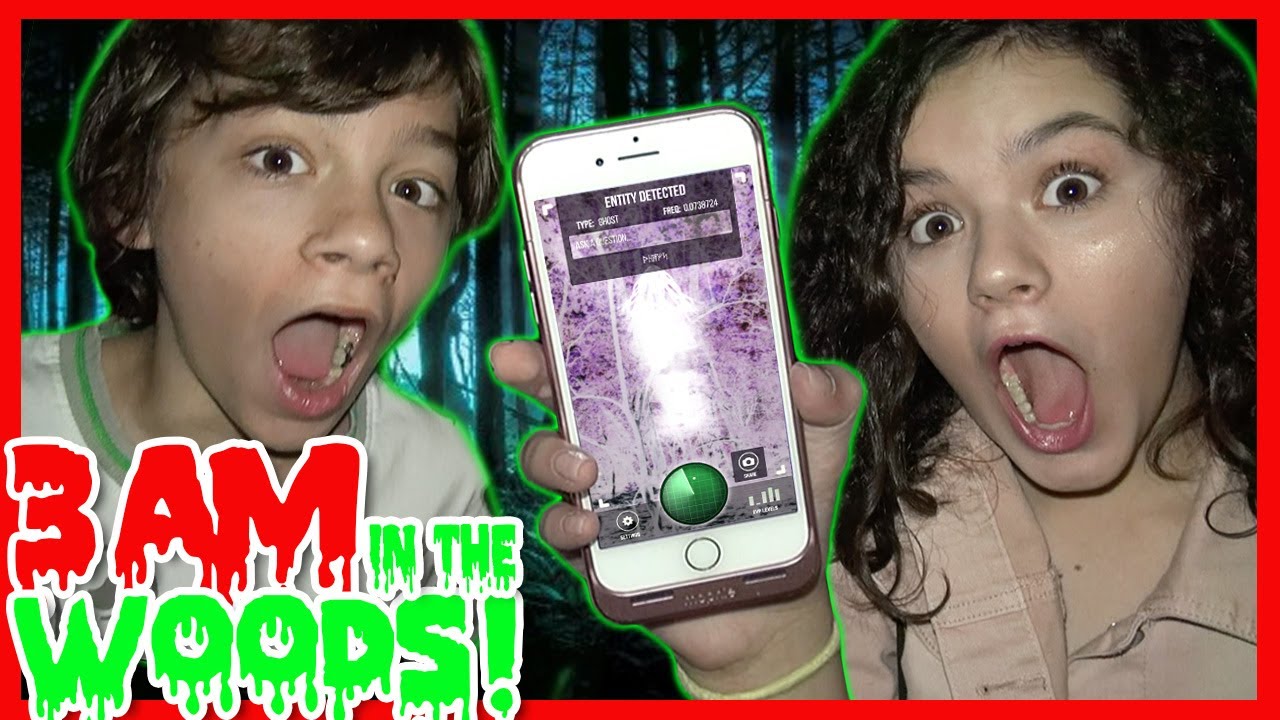 DO NOT USE THIS GHOST APP AT 3AM IN A HAUNTED FOREST! SO SCARY! - YouTube