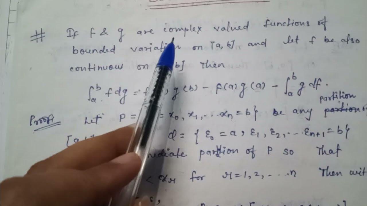 Theorem related to bounded variation Real Analysis MSc& BSc - YouTube