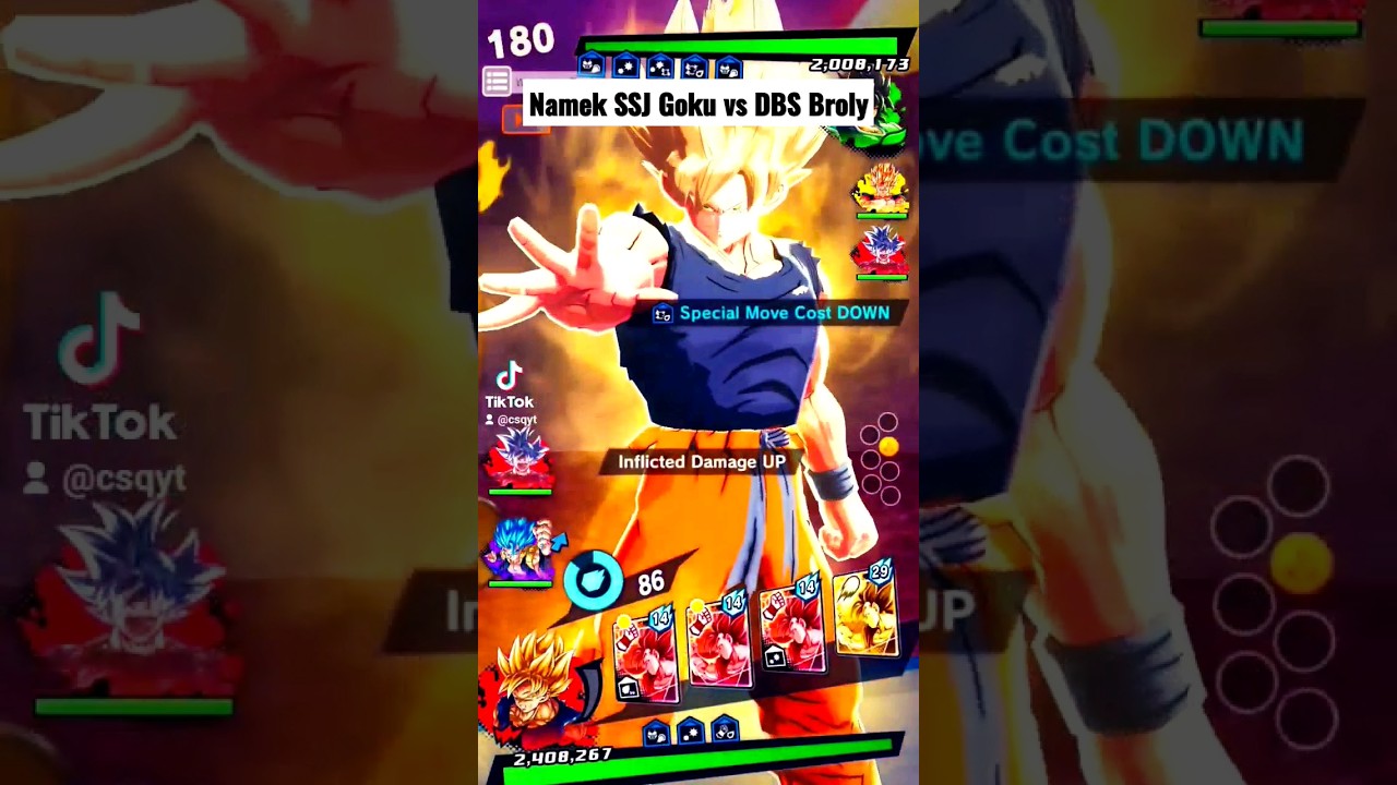 DB Legends: Ultra Namek SSJ Goku vs DBS Broly #shorts #dblegends - YouTube