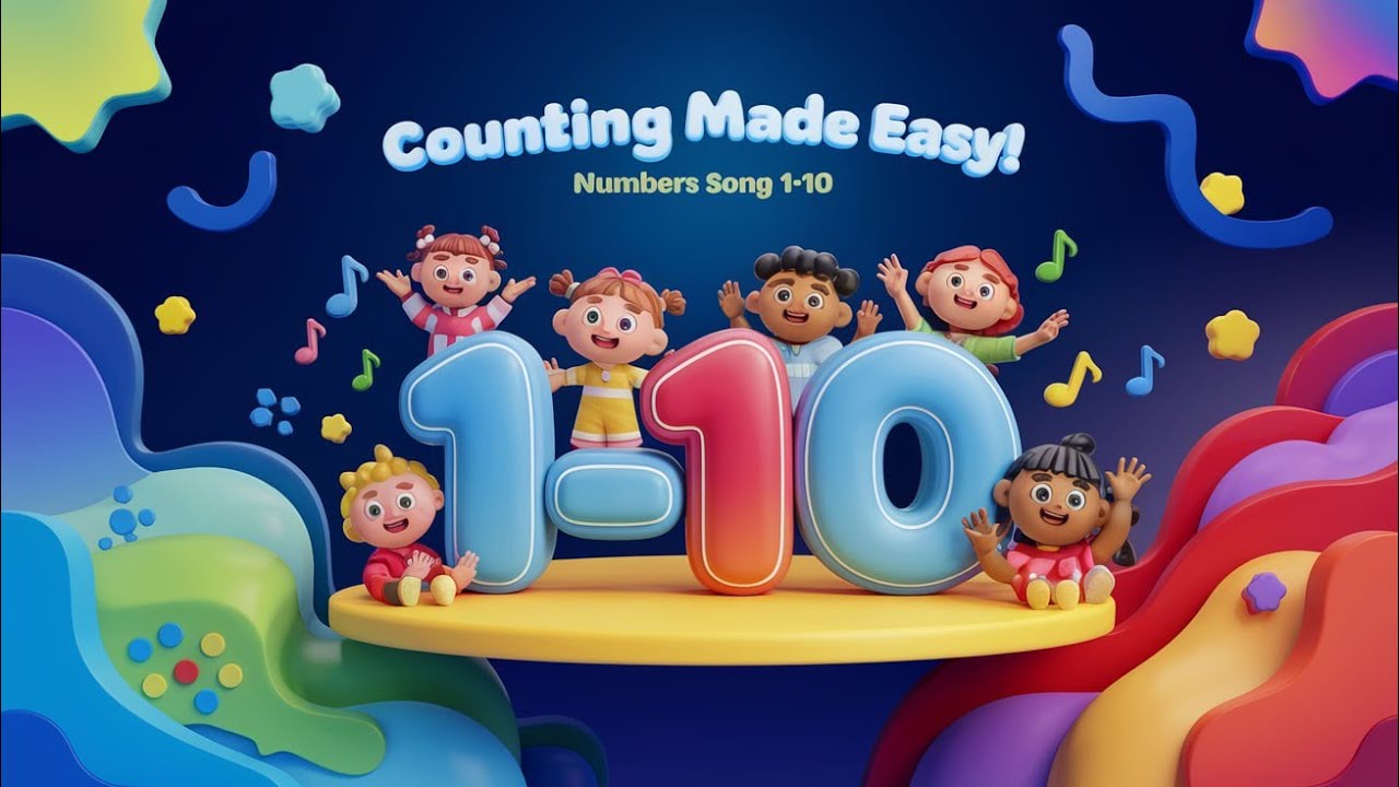 Counting Made Easy 🔢: Simple Numbers Song 1-10 For Kids 👶🧒 📚 #kidssongs ...