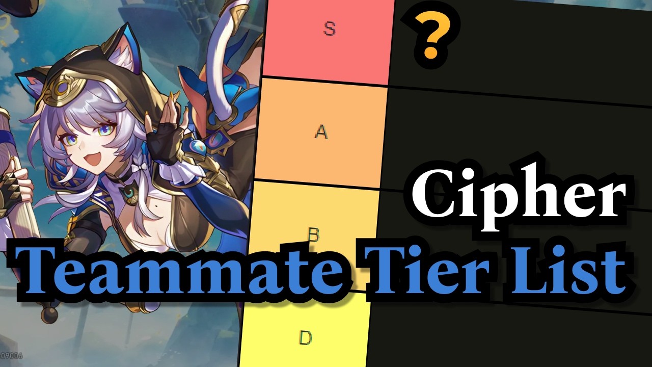 Cipher Teammate Tier List! Where does she stand out as a support ...
