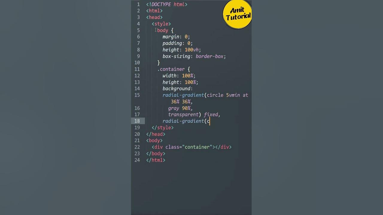 Background Bubbles Using Html And Css Shorts Shortsfeed Amittutorial Youtube