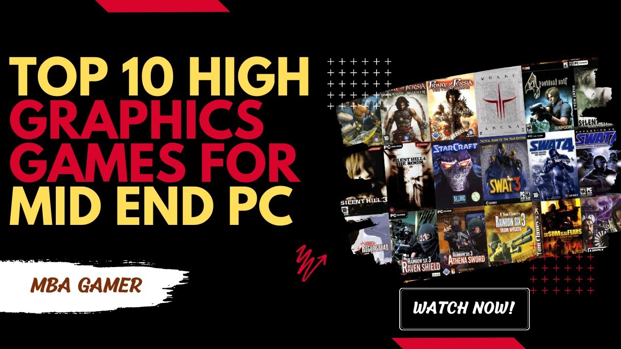 Top 10 High Graphics Games for MID END PC | 2GB RAM | 4GB RAM | 1GB ...