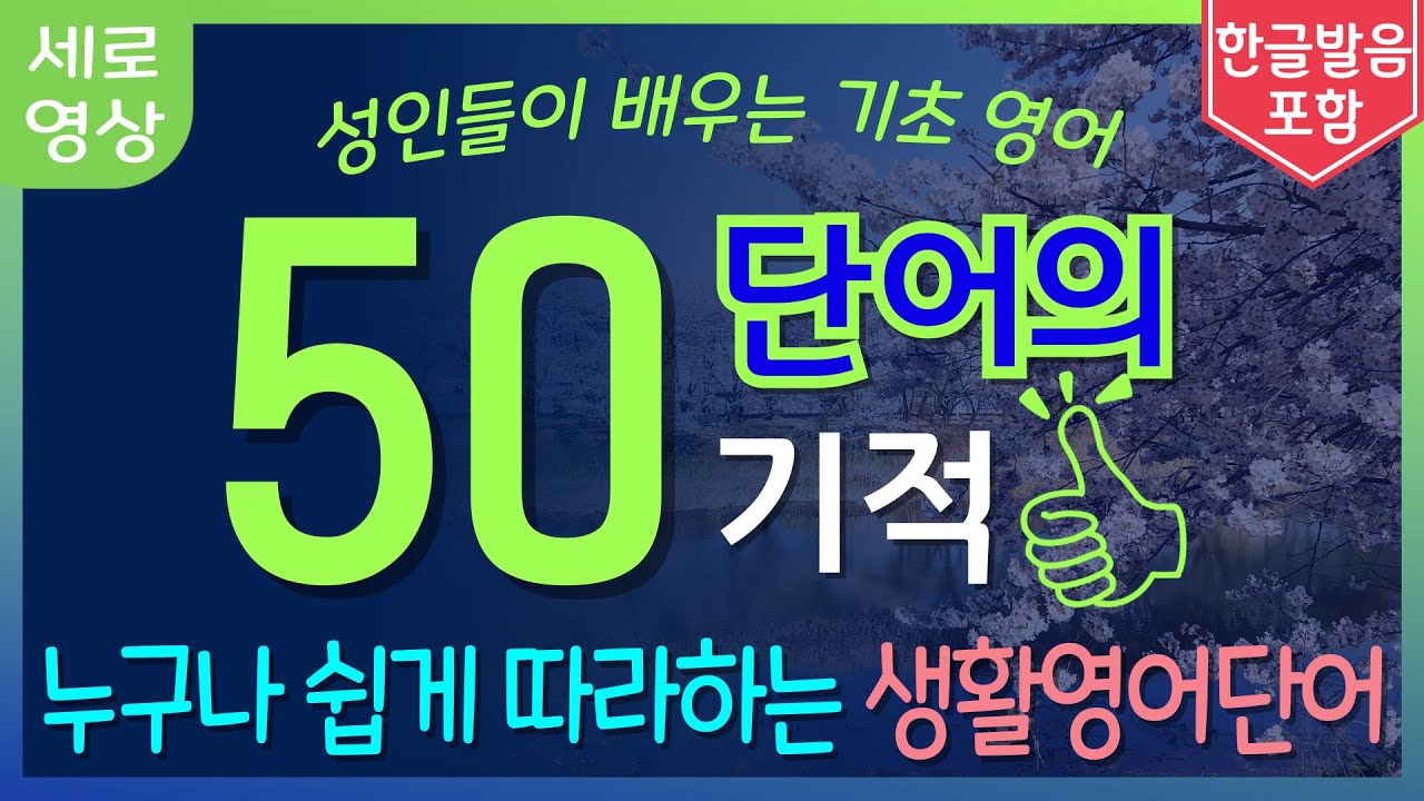 누구나 쉽게 따라하는 생활영어단어 50개 듣다보면 외워집니다 영어 왕초보를 위한 쉽고 짧은 기초영어회화 자면서 저절로 외워지는 기적의 수면영어 틀어놓고