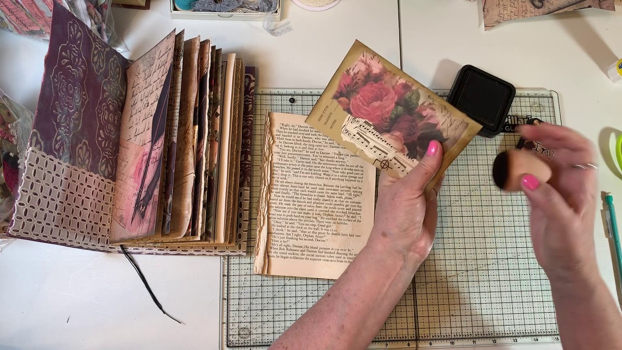 Start to Finish Stash Journals with Fabric Paper Covers - Part 6 - YouTube