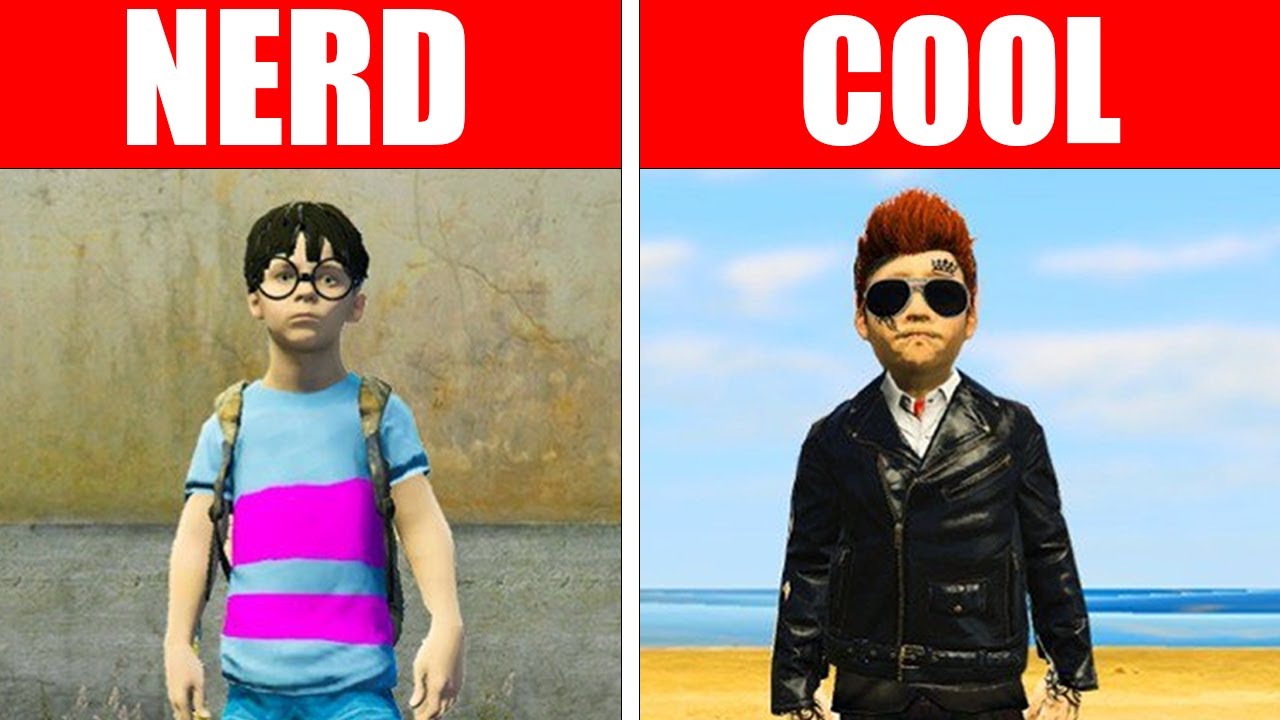 NERD vs COOL KID in GTA 5! (Funny School Moments) - YouTube