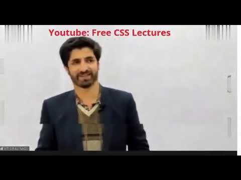 WTI CSS Political Science Sir Ali Naqvi Lec 31 Overall Discussion JWT CSS Political Science ...
