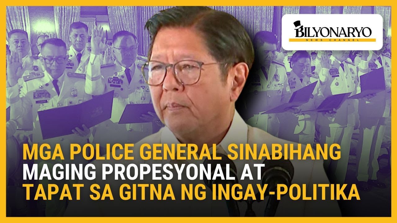 Mga police general sinabihang maging propesyonal at tapat sa gitna ng ...