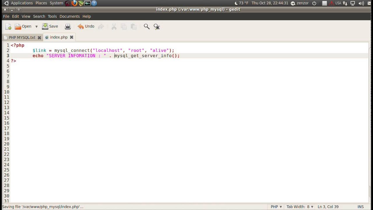 Php กับ Mysql แบบง่ยๆ ตอน 28 Mysql Get Server Info Youtube