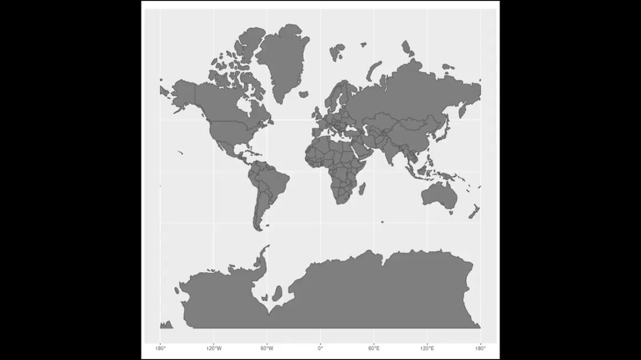 Mercator projection v.s. Real size - YouTube