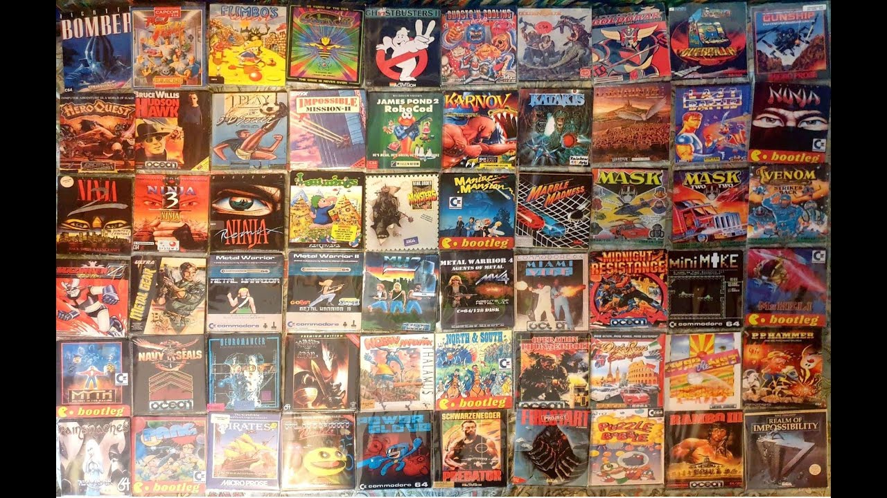 VIDEO 160 GAMES C64 COMMODORE COLLECTION - YouTube