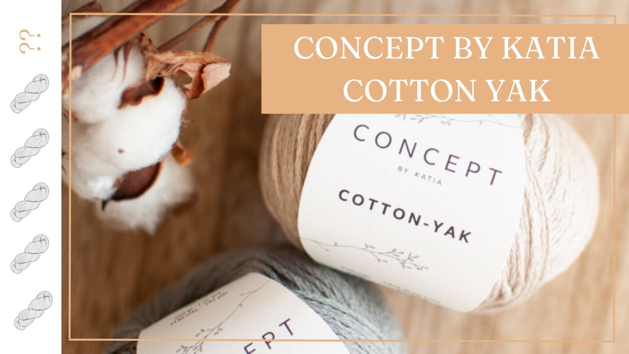 Concept by Katia Cotton Yak Yarn Review - Untwisted Threads - YouTube