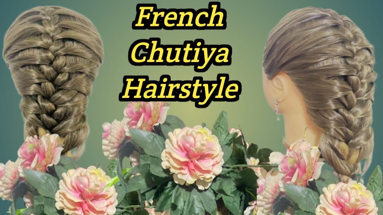 French Chutiya Hairstyle l Hack For French Braid l Revrse French Braid ...