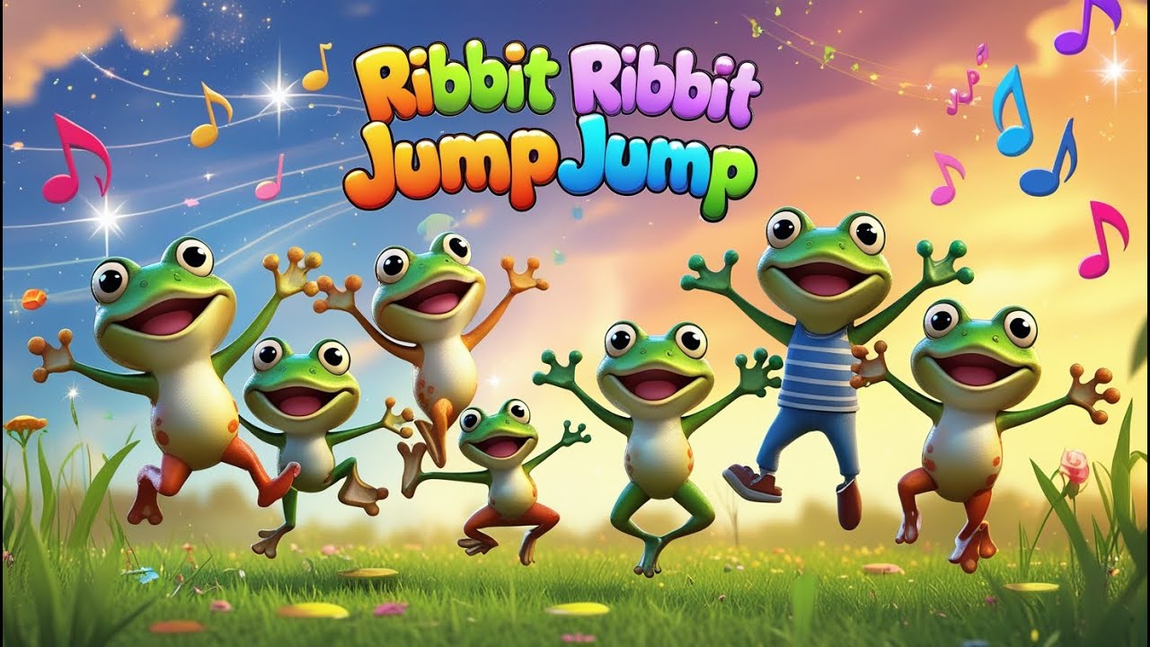 Ribbit Ribbit Jump Jump | Cute Frog Dance Song for Toddlers & Preschool ...