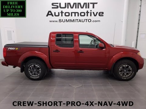 2018 NISSAN FRONTIER PRO 4X CREW SHORT NAV LAVA RED WALK AROUND REVIEW ...