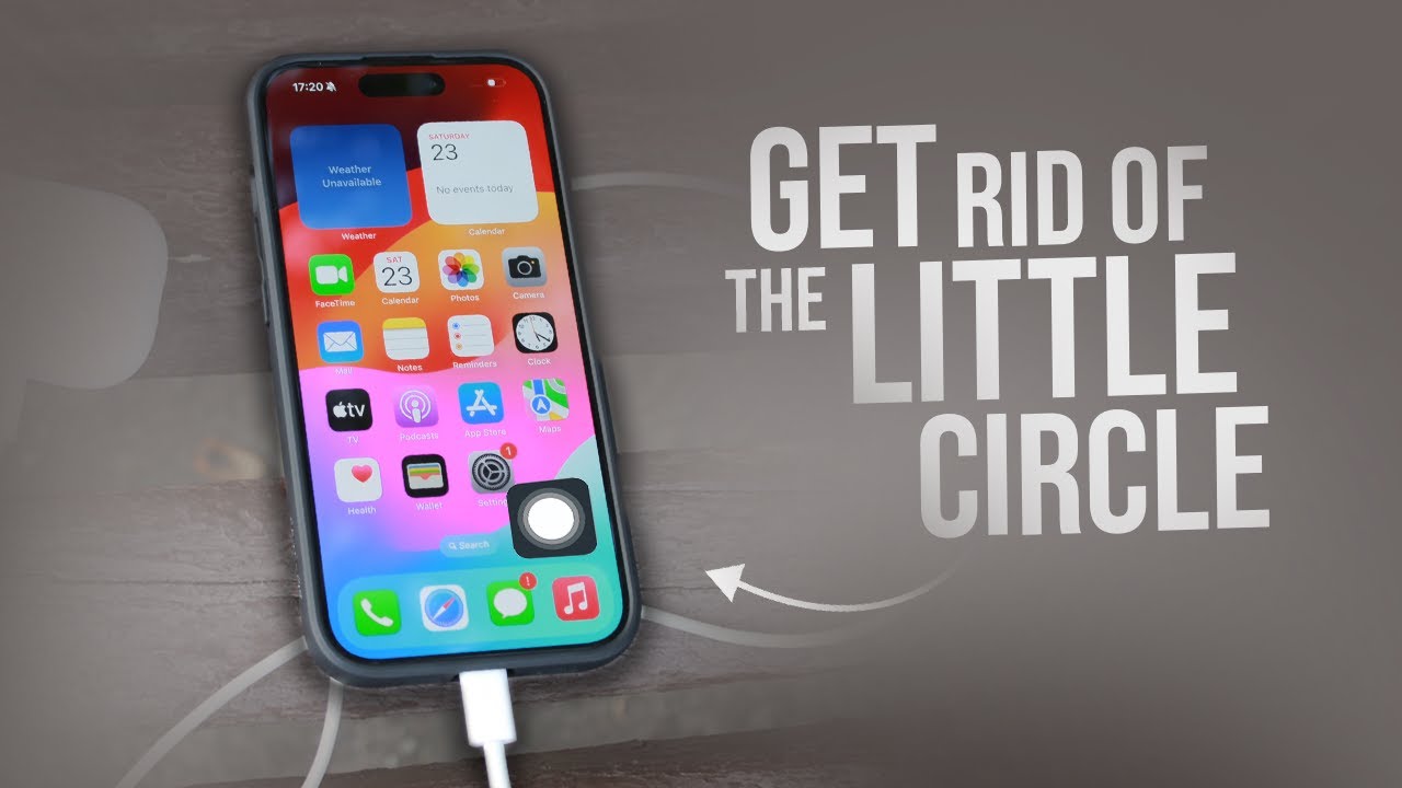 How to Get Rid of the Little Circle on iPhone (tutorial) - YouTube