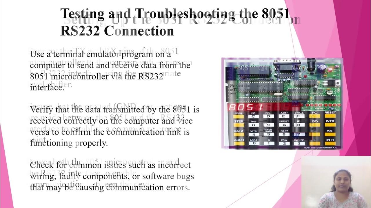 8051 Connection to RS232 - YouTube